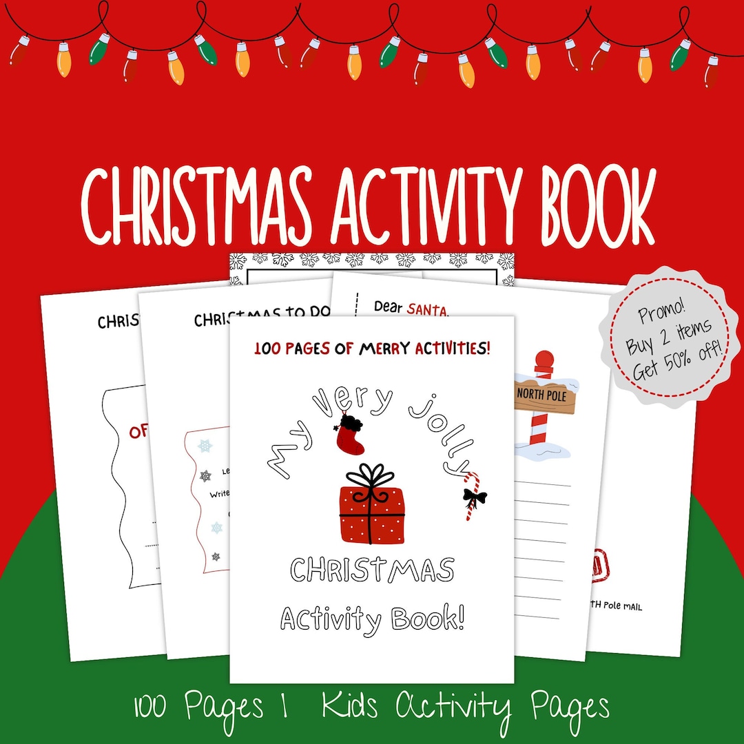 PRINTABLE Christmas Activity Pages 100 Quiet Book Activities, 8.5x11 - Etsy