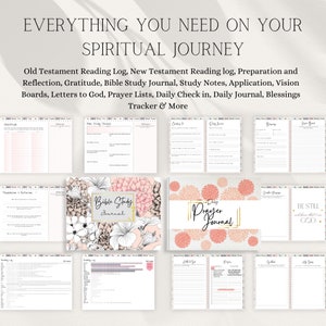 Prayer & Bible Study Journal Bundle Devotional Journal Bible Study ...