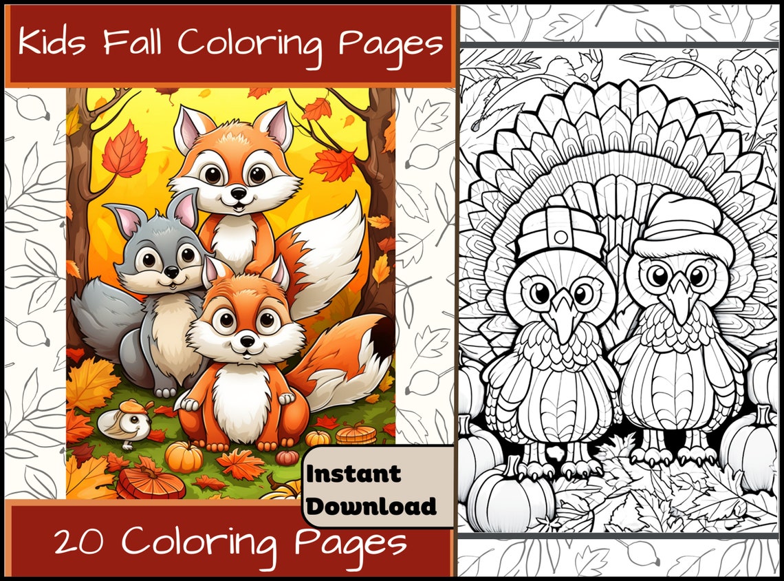 Printable Thanksgiving Coloring, Thanksgiving, Fall, Coloring Book ...