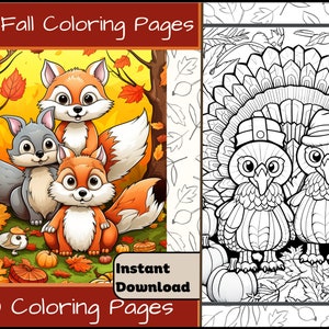 Printable Thanksgiving Coloring, Thanksgiving, Fall, Coloring Book ...