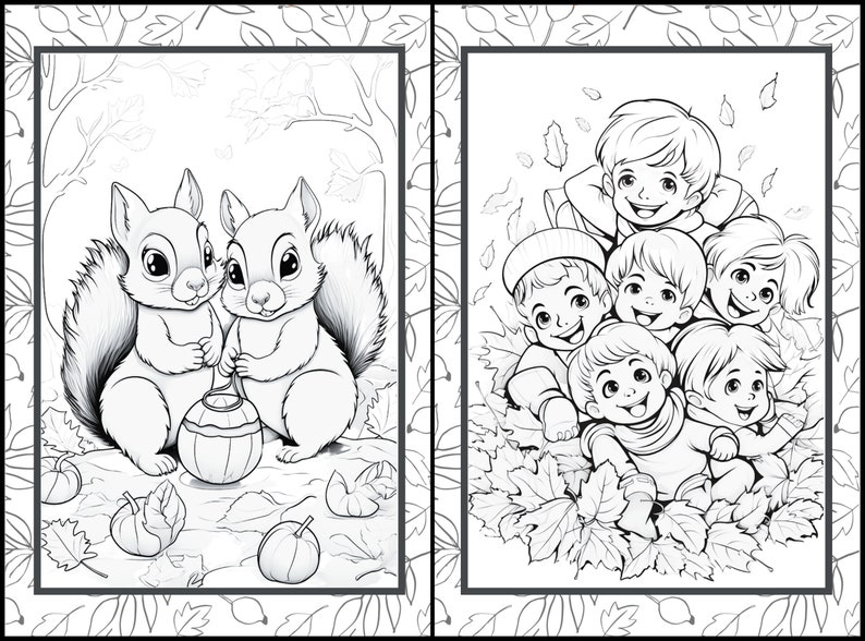 Printable Thanksgiving Coloring, Thanksgiving, Fall, Coloring Book ...