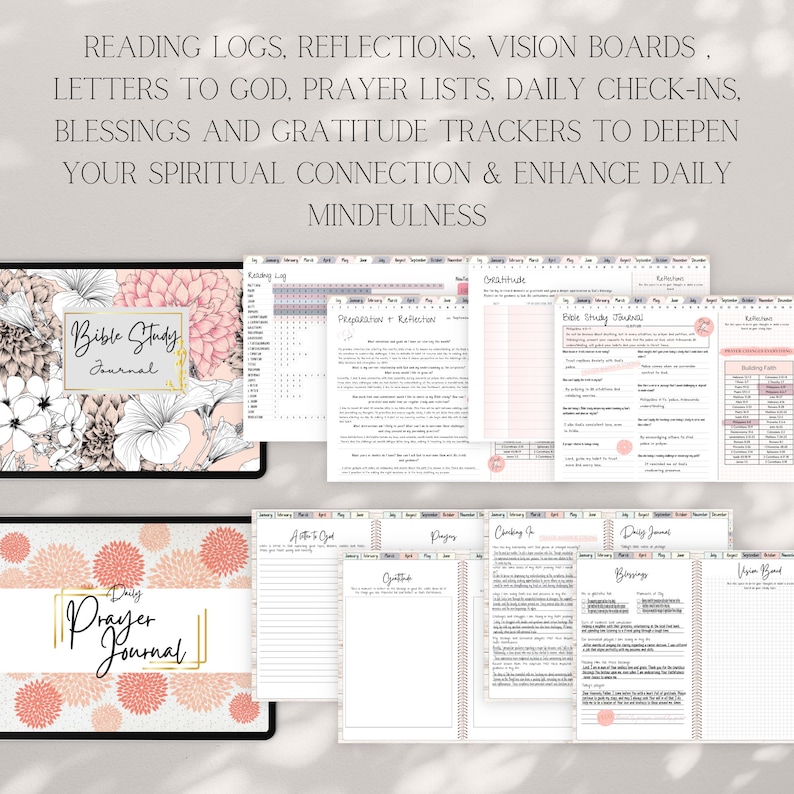 Prayer & Bible Study Journal Bundle Devotional Journal Bible - Etsy