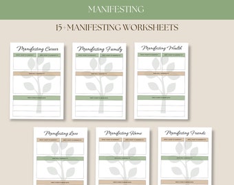Manifestation Journal Printable | Digital Manifestation Guide | Law of ...