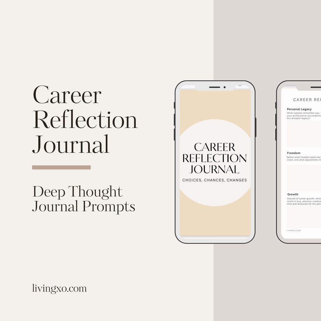 Career Reflection Journal I Career Journal Prompts I Digital Journal ...