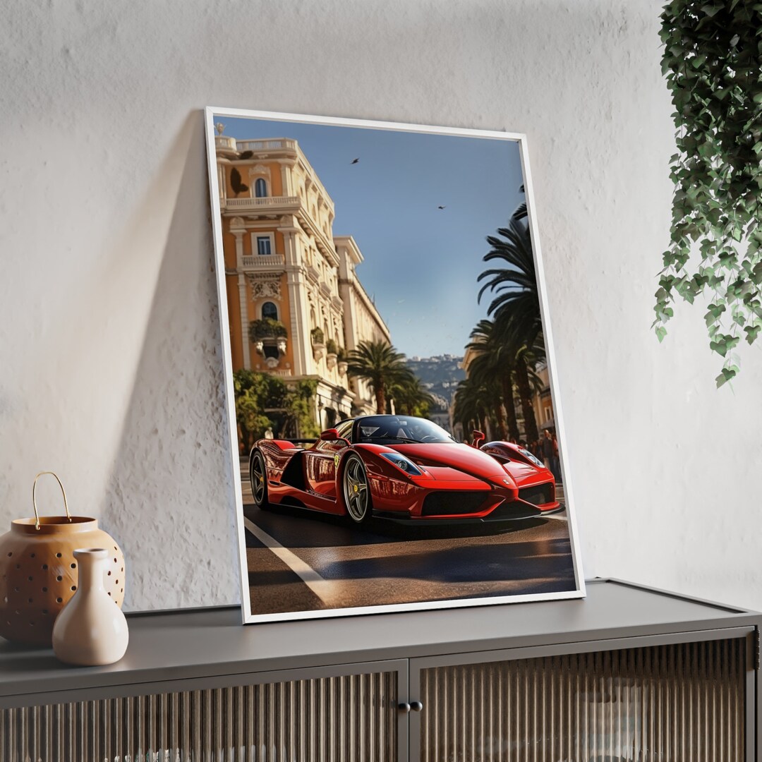 Enzo Ferrari Print Black Ferrari Poster Gift Boy Ferrari Poster Ferrari ...