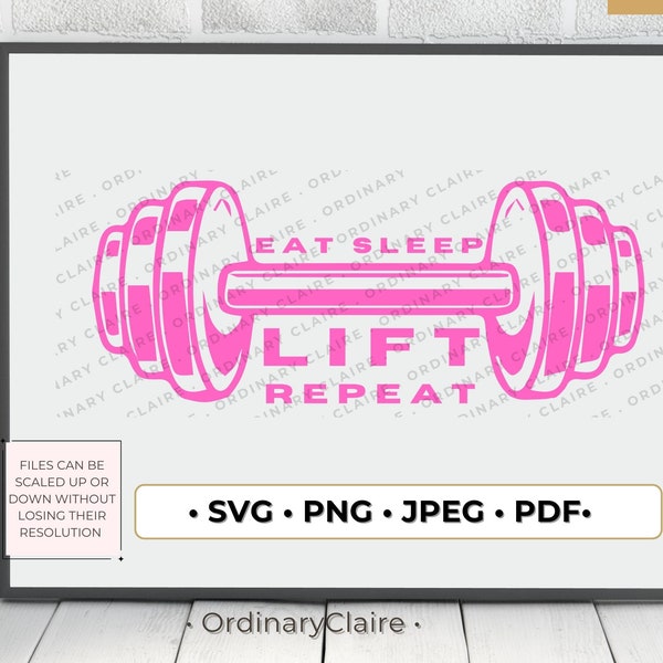 Eat Sleep Lift - Etsy