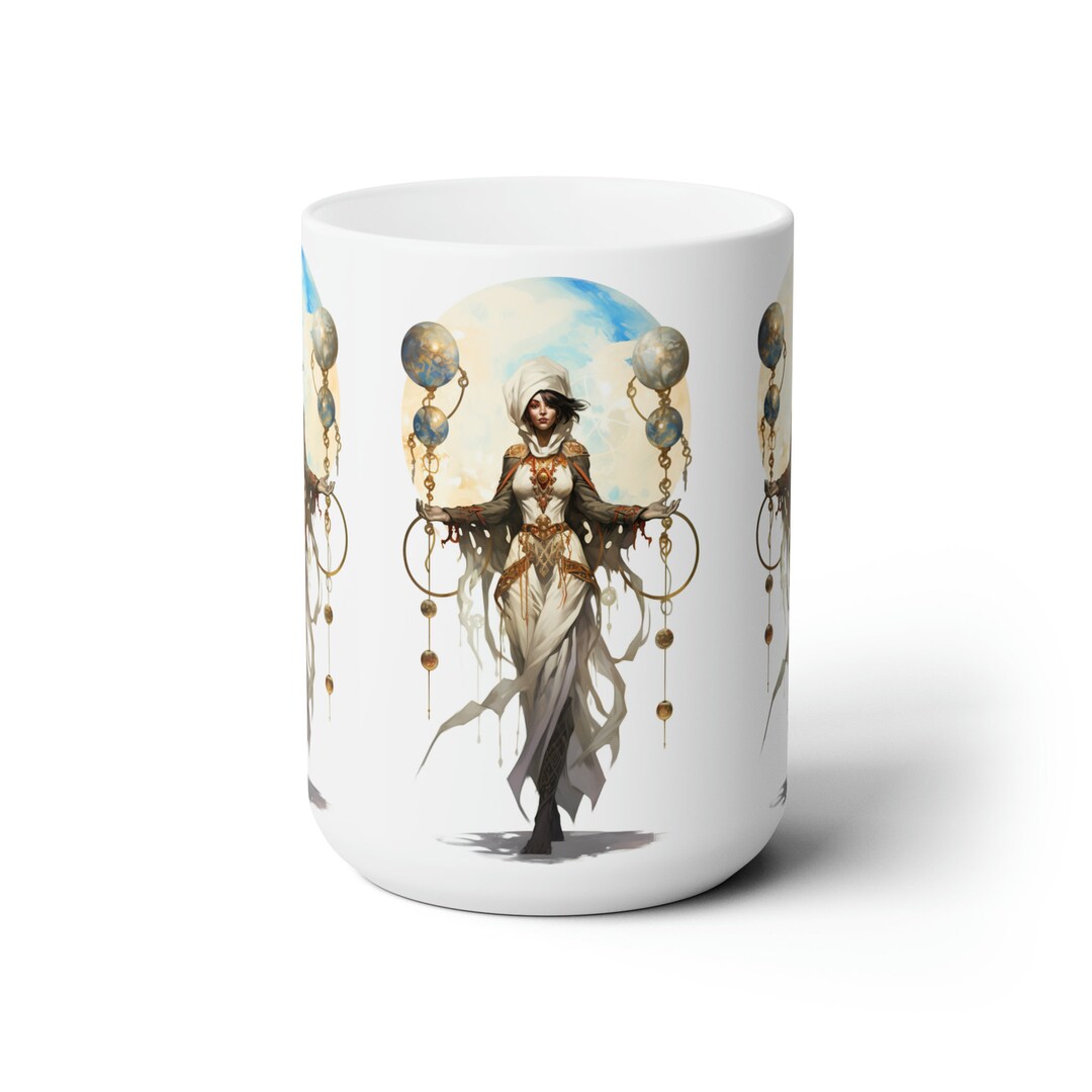 Dnd Female Magic User Dungeons and Dragons Mug Ceramic Mug - Etsy
