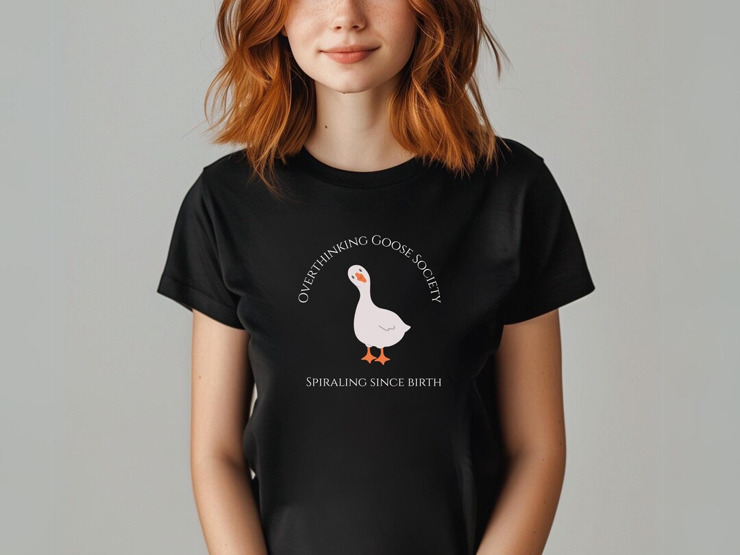 Funny Anxious Goose Comfort Colors Shirt: Silly Mental Health Tee - Etsy