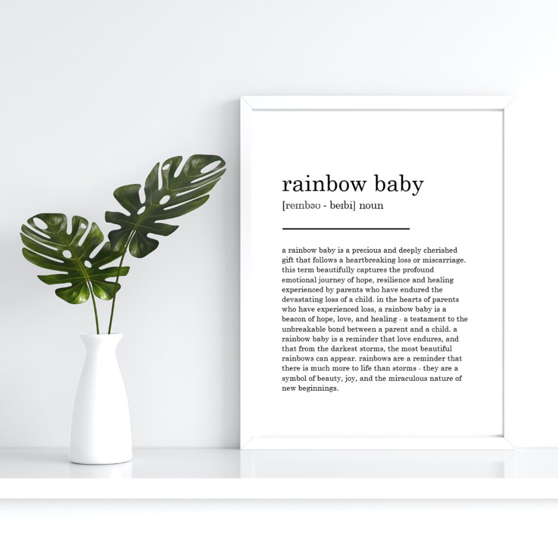 Rainbow Baby Definition Print **DIGITAL DOWNLOAD** - Etsy