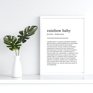 Rainbow Baby Definition Print **DIGITAL DOWNLOAD** - Etsy