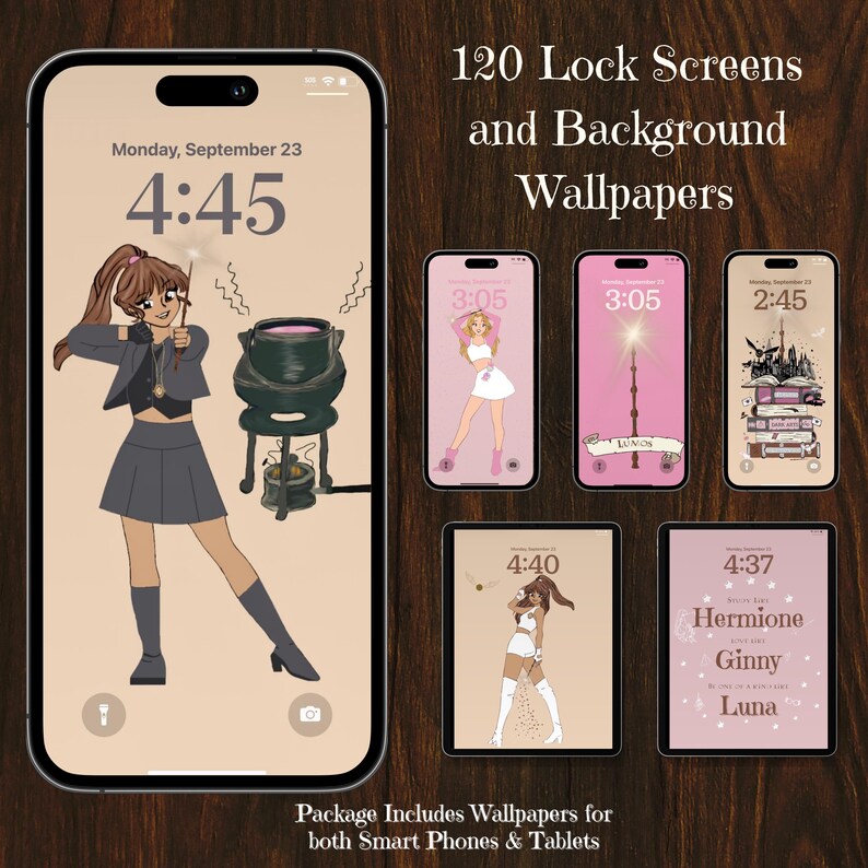 WIZARD GIRL App Icon Bundle Pack for Phones & Tablets | Customizable ...