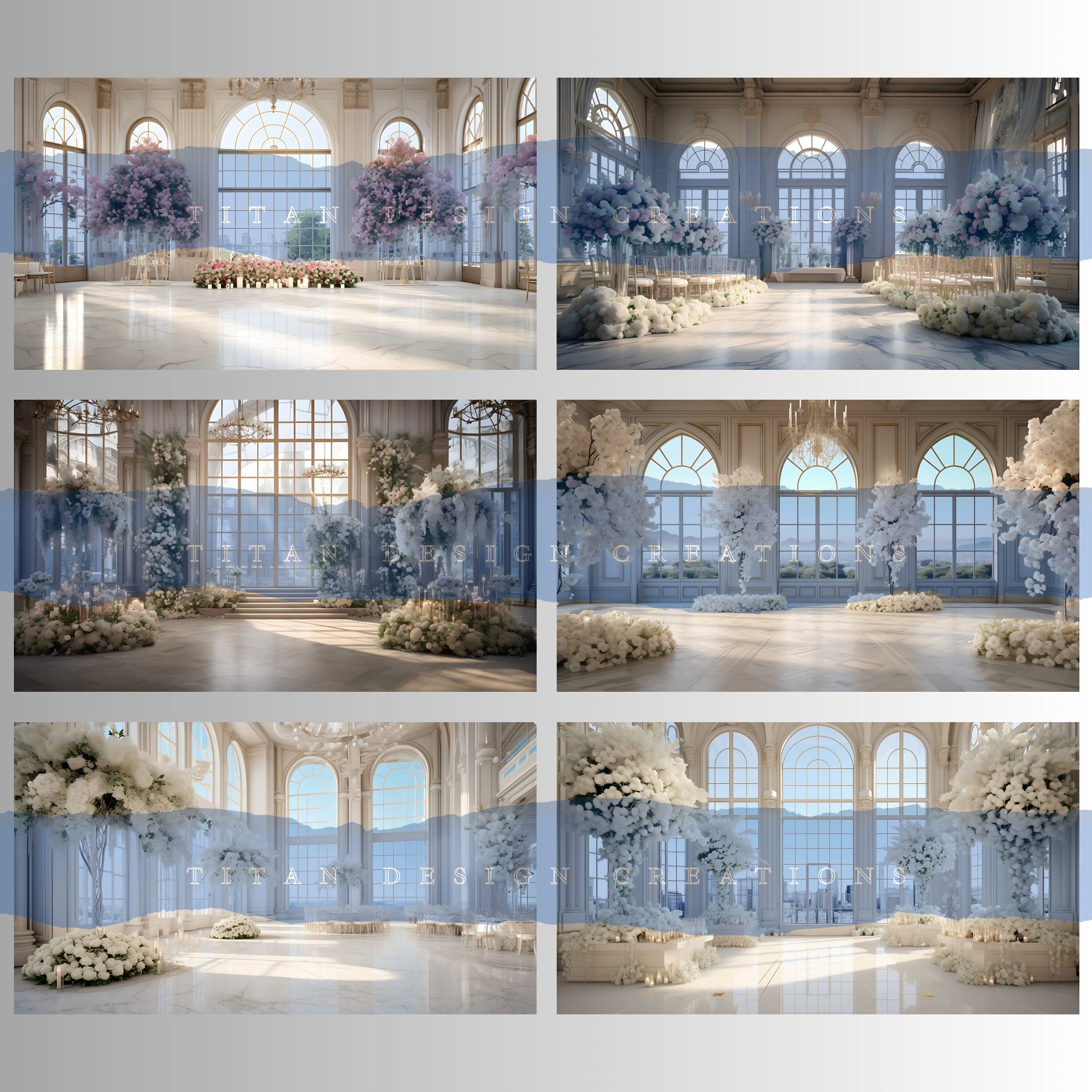 15 (plus 3 FREE!) Digital Backdrops, White Marble Room, Maternity ...