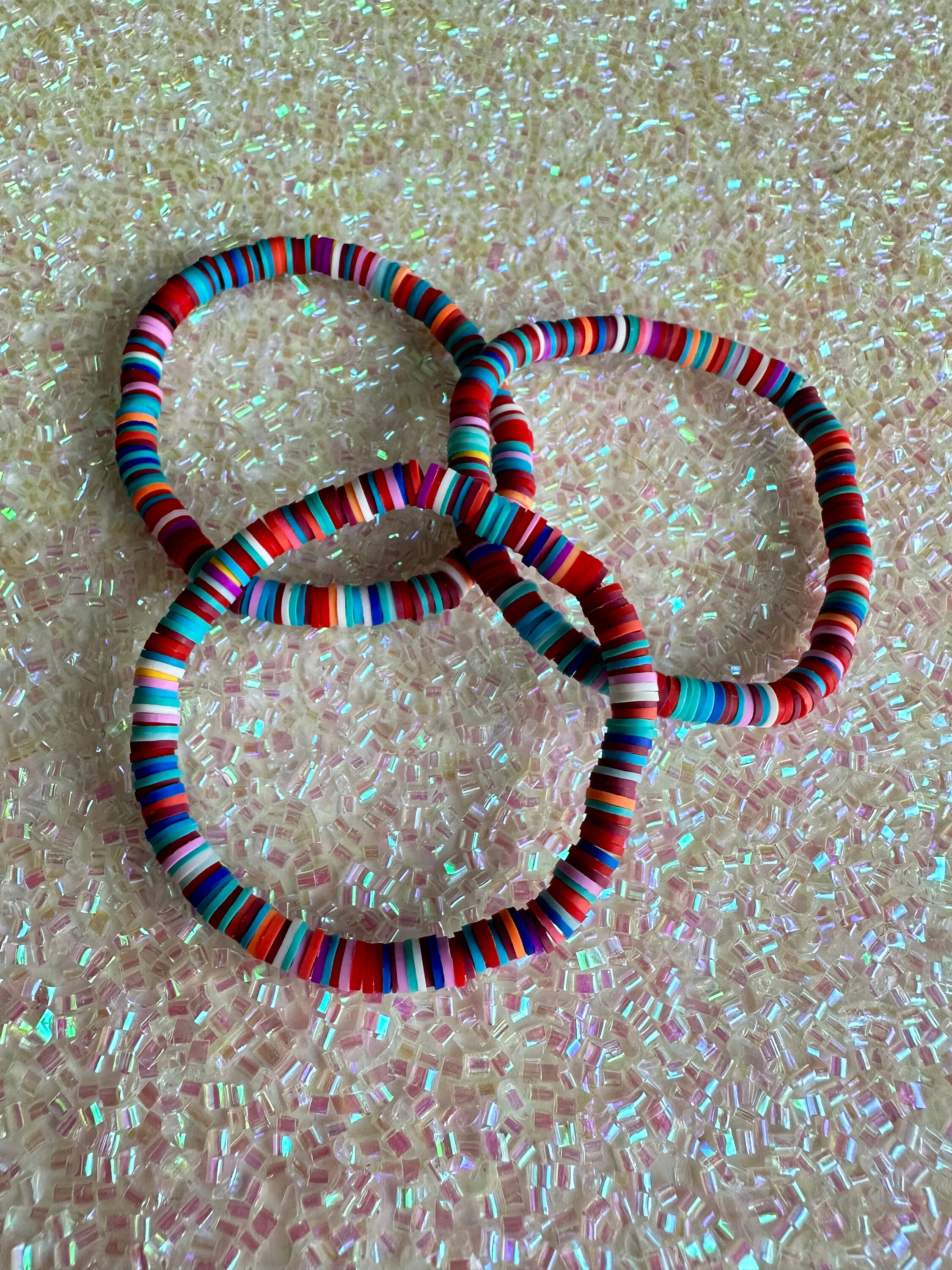 Hawaiian Punch Clay Bead Bracelets - Etsy