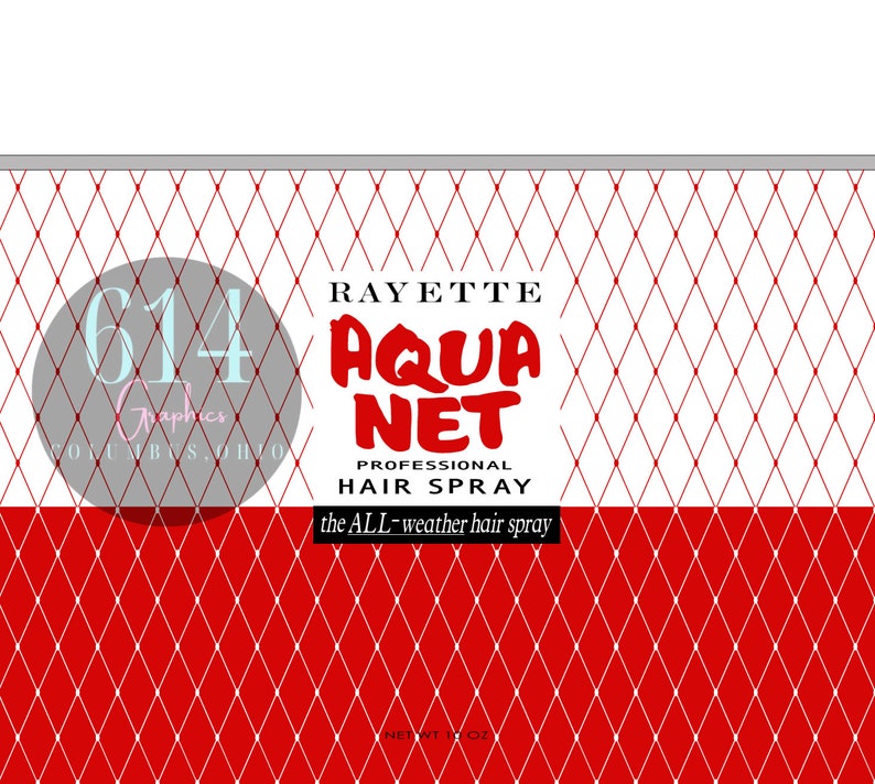 Aqua Net Hair Spray 20oz Tumbler Wrap - Etsy