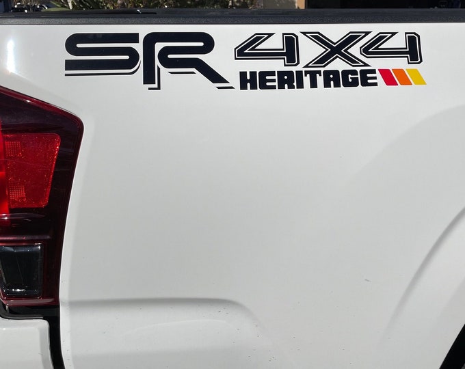 Custom SR 4x4 Off-road Heritage Vinyl Decals (set of 2) Tacoma Decals ...