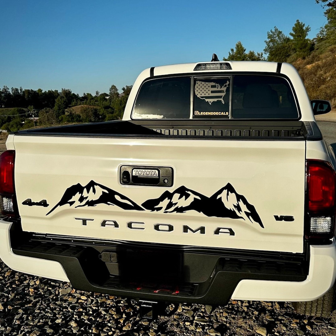 Tacoma Tailgate Decal Mountain Range Decal for Truck Bed and - Etsy