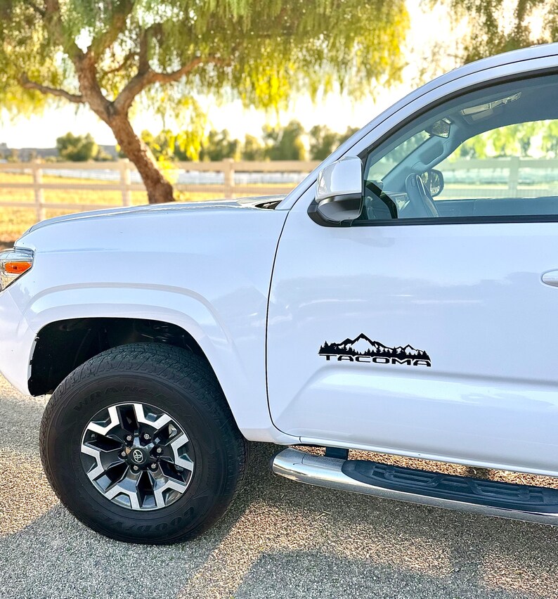 Tacoma Door Emblem Decals Mountain Decals for Tacoma Trucks Quality ...