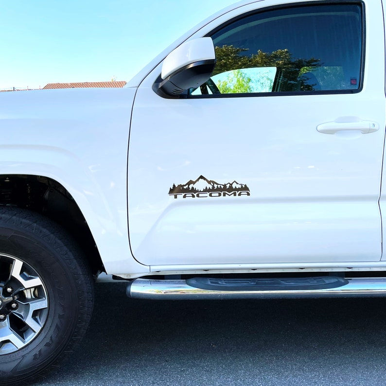 Tacoma Door Emblem Decals Mountain Decals for Tacoma Trucks Quality ...