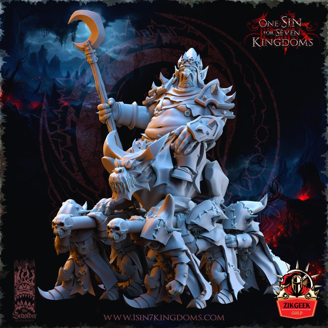 Goblin King Boss Monster Miniature – Fantasy RPG Hero Enemy for Dungeon ...