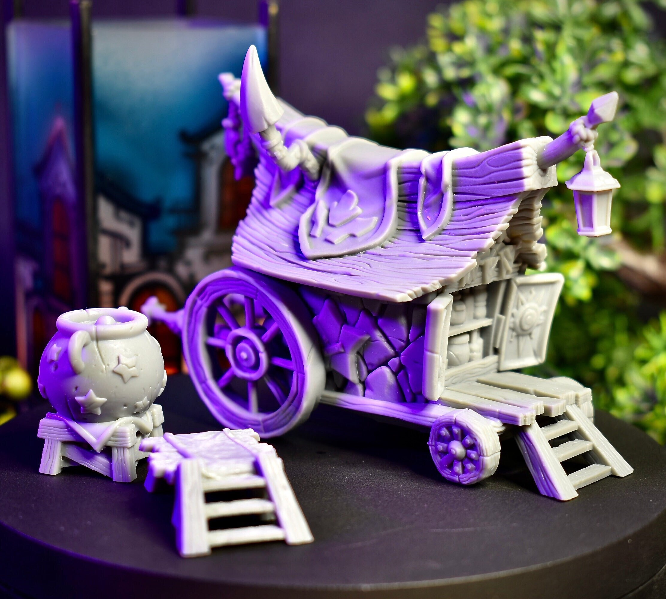 Witch Magic Potions Cart Dnd Terrain Miniature Dungeon Hero - Etsy