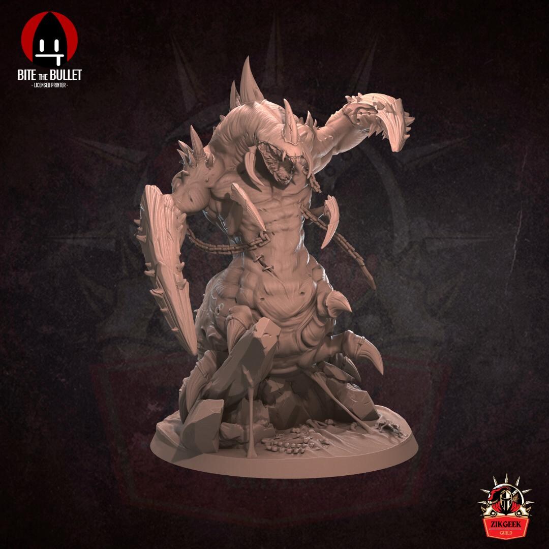 Lord of Pain Monster Miniature: 28/32/38mm Fantasy RPG Mini for Dnd ...