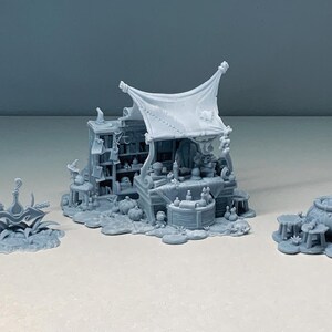 Medieval Market Scatter Terrain Set: 28/32/38mm Fantasy RPG Mini for ...