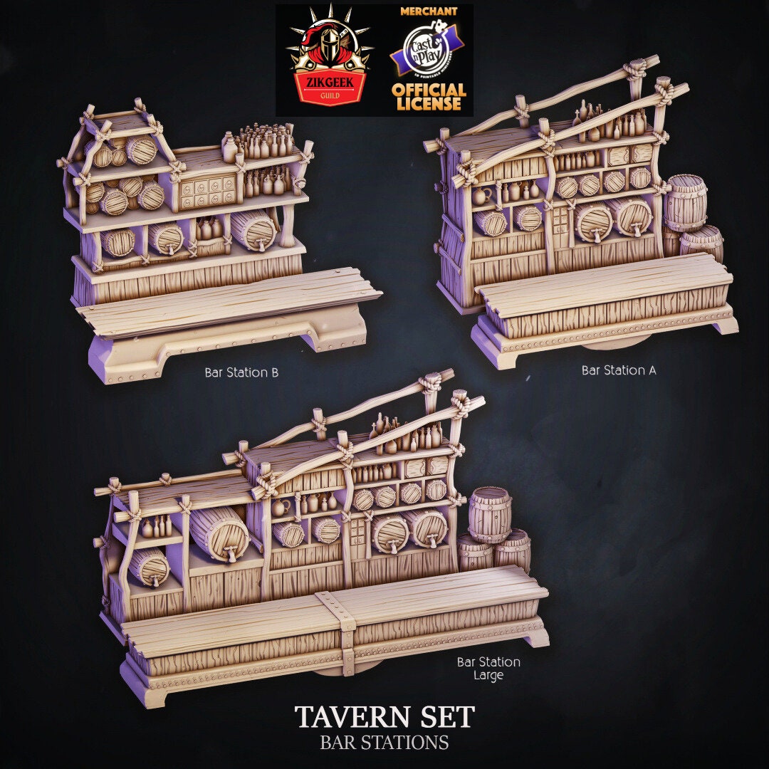 Tavern Props Bar Stations Dungeon Hero Quest RPG Tabletop Game, Dnd ...