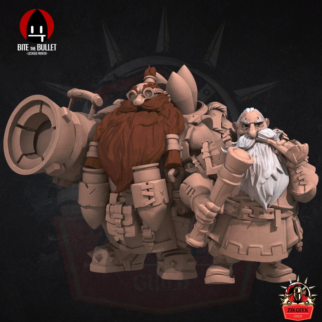 Dwarf Artillerist Watchman Dnd Miniature Dungeons and Dragons Mini Hero ...