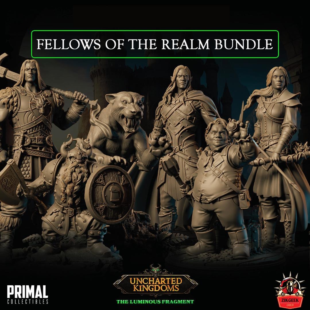 Heroes Fellows of the Realm Bundle Miniatures, Dungeons and Dragons ...