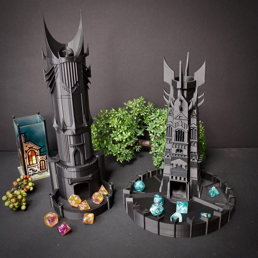 Mordor & Isengard Dice Towers Set: for Dnd, RPG, TTRPG Gaming - Etsy