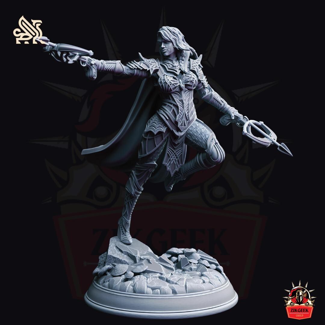 Drow Assassin Rogue Fighter Dnd Miniature Dungeons and Dragons Mini ...