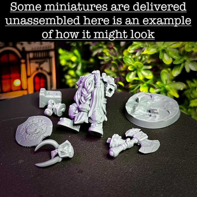 Female Knight Riding a Horse Miniature: 28/32/38mm Fantasy RPG Mini for ...