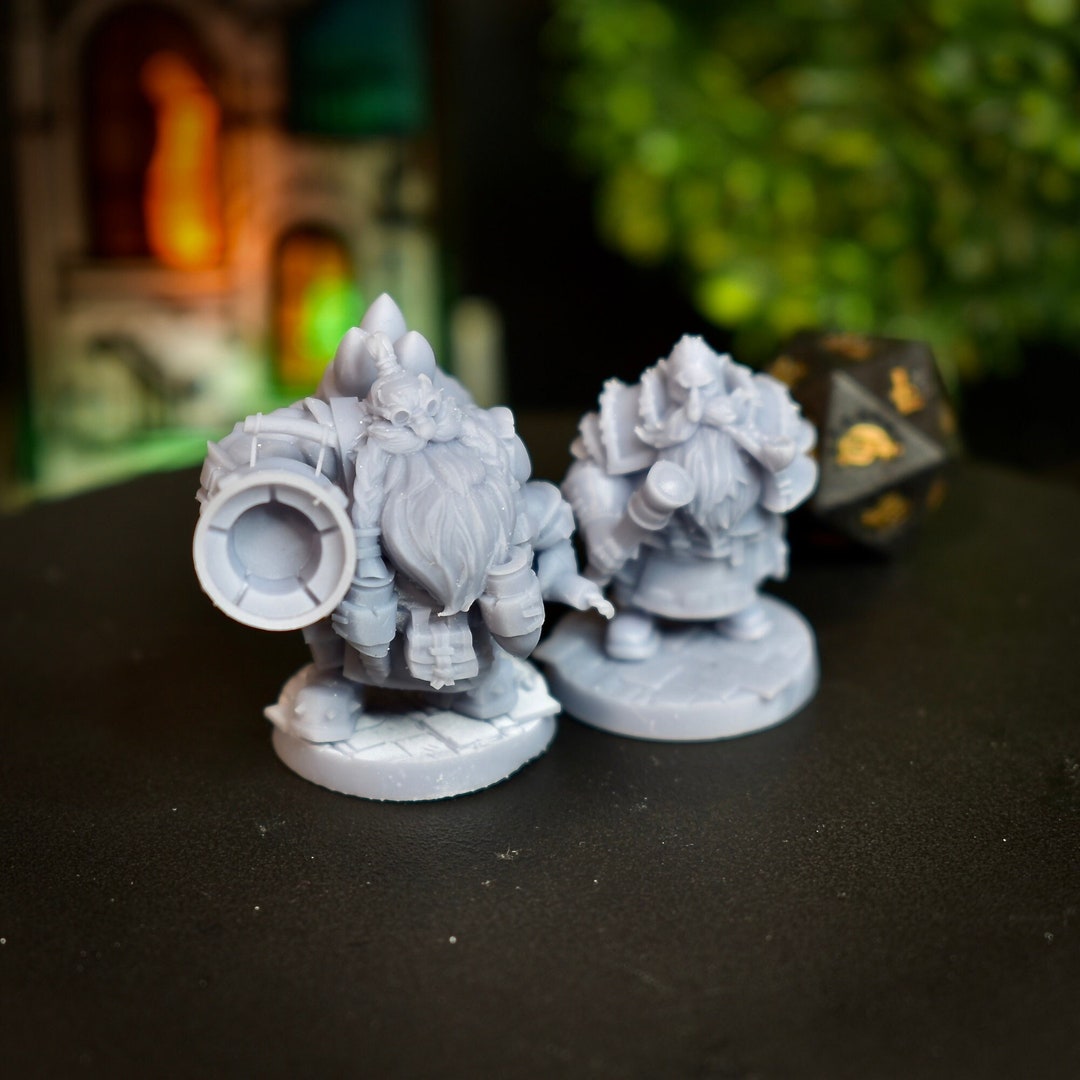Dwarf Artillerist, Watchman Dnd Miniature, Heroquest RPG, Tabletop Game ...