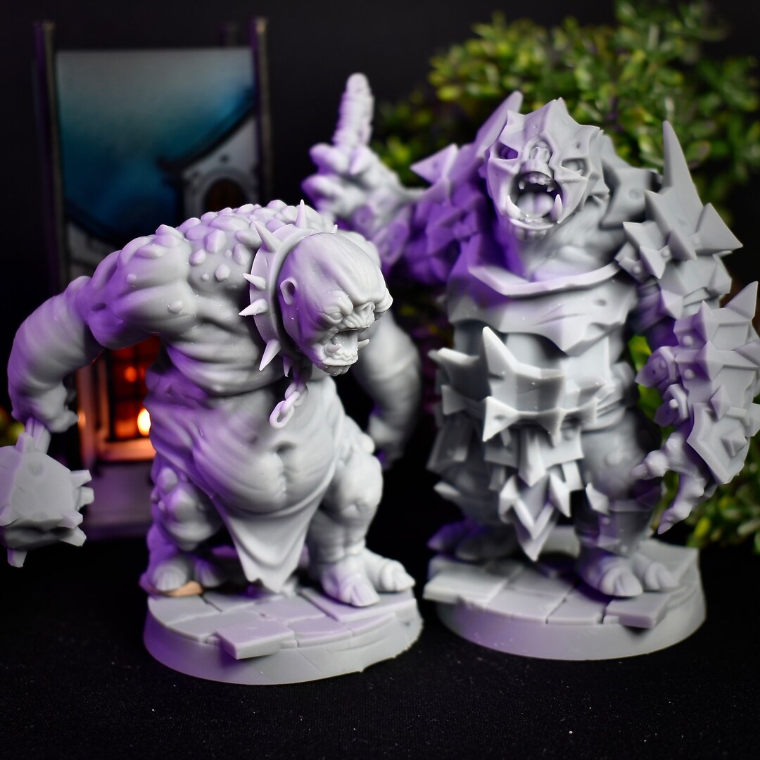 Battle Cave Trolls Middle-earth Miniature, Dungeons and Dragons Mini ...