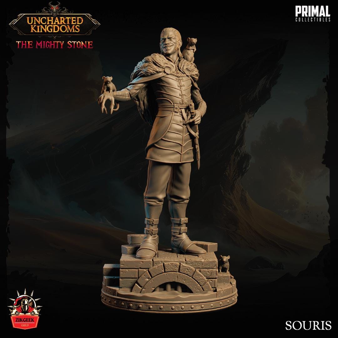 Ratman Soldier Miniature: 28/32/38mm Fantasy RPG Mini for Dnd, TTRPG - Etsy