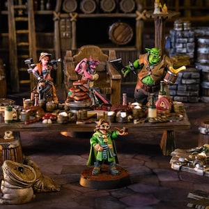 Townsfolk Hero Villagers NPC Miniature Dungeons and Dragons Mini Hero ...