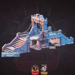 Dwarf Mine Bridge Terrain Dnd Miniature Dungeons and Dragons Mini, Hero ...