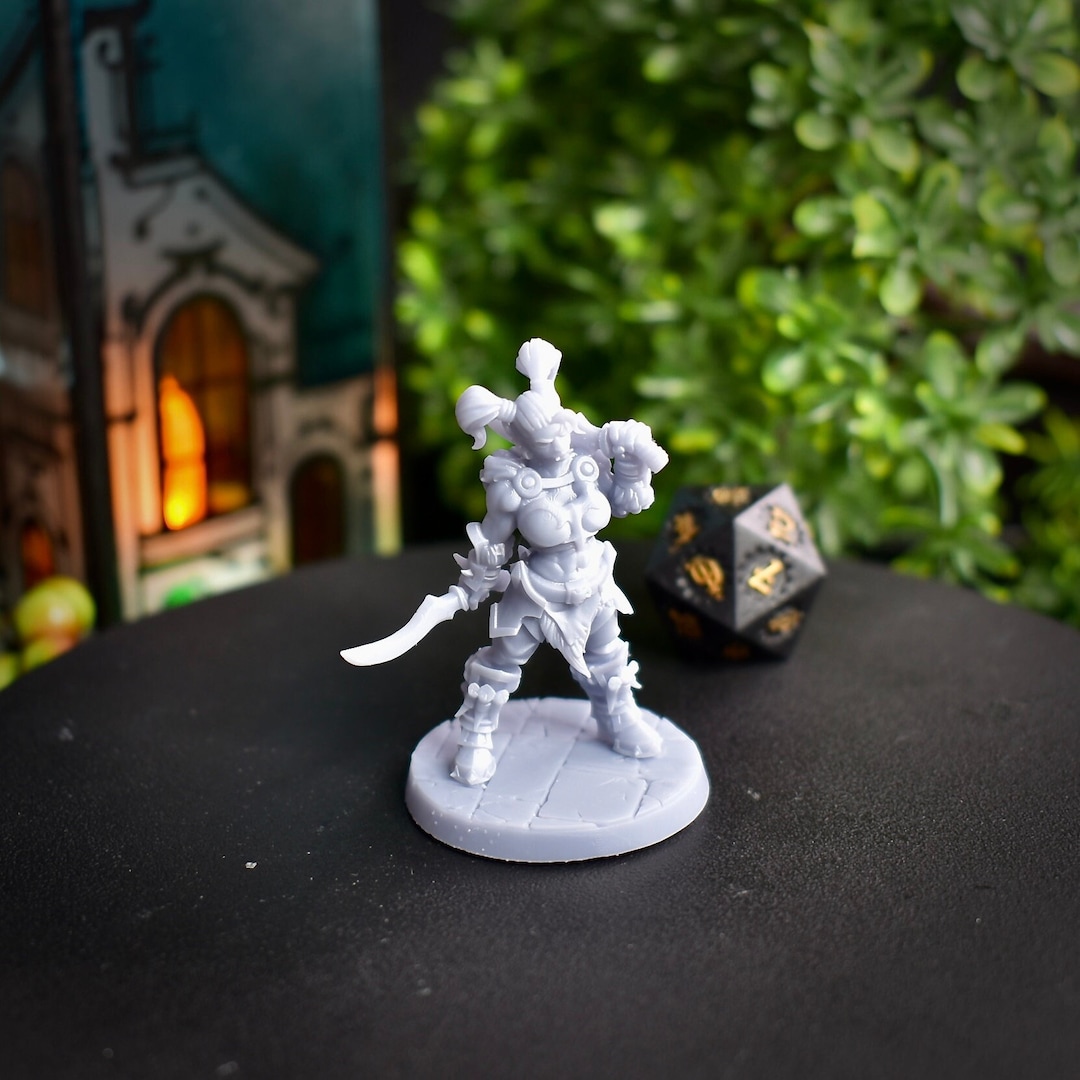 Female Orc Rogue Dnd Enemy Miniature, Hero Quest RPG, Tabletop Game ...