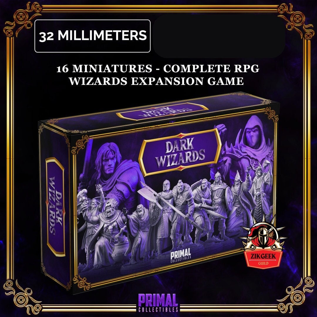 Dark Wizards Expansion Miniatures – Fantasy RPG Dungeon Enemies, Hero ...