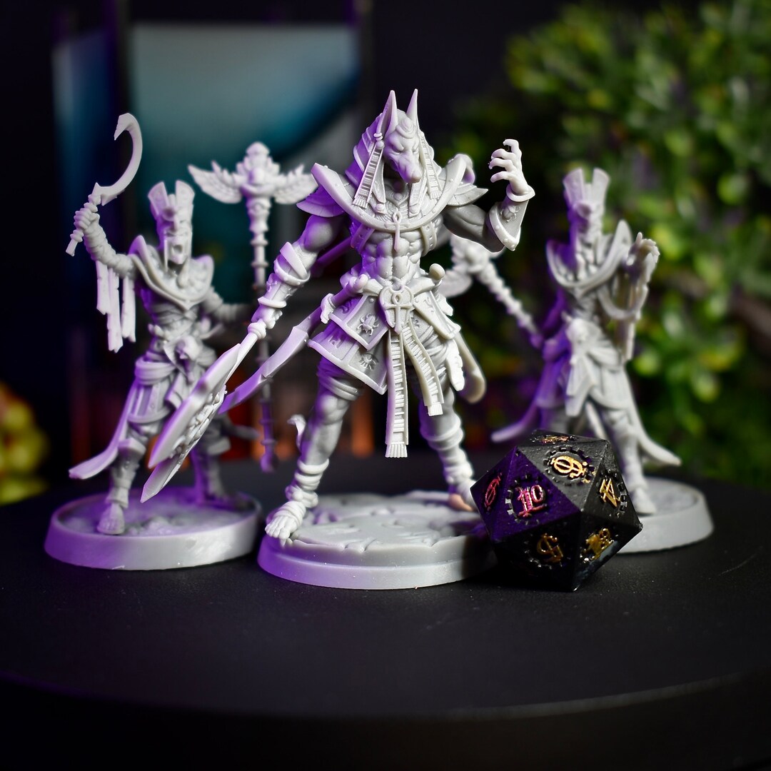 Anubis, Corpse Sorcerer, Dnd Enemy Miniatures, Tabletop Game RPG ...
