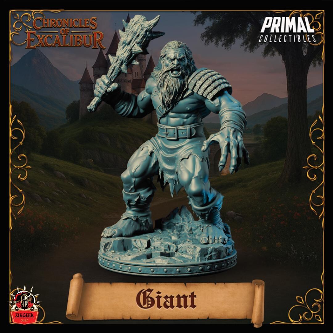 Giant Chronicles of Excalibur Miniature: 28/32/38mm Fantasy RPG Mini ...