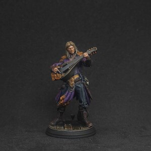 Elven Bard Fighter Dnd Miniature Dungeons and Dragons Mini Hero Dungeon ...