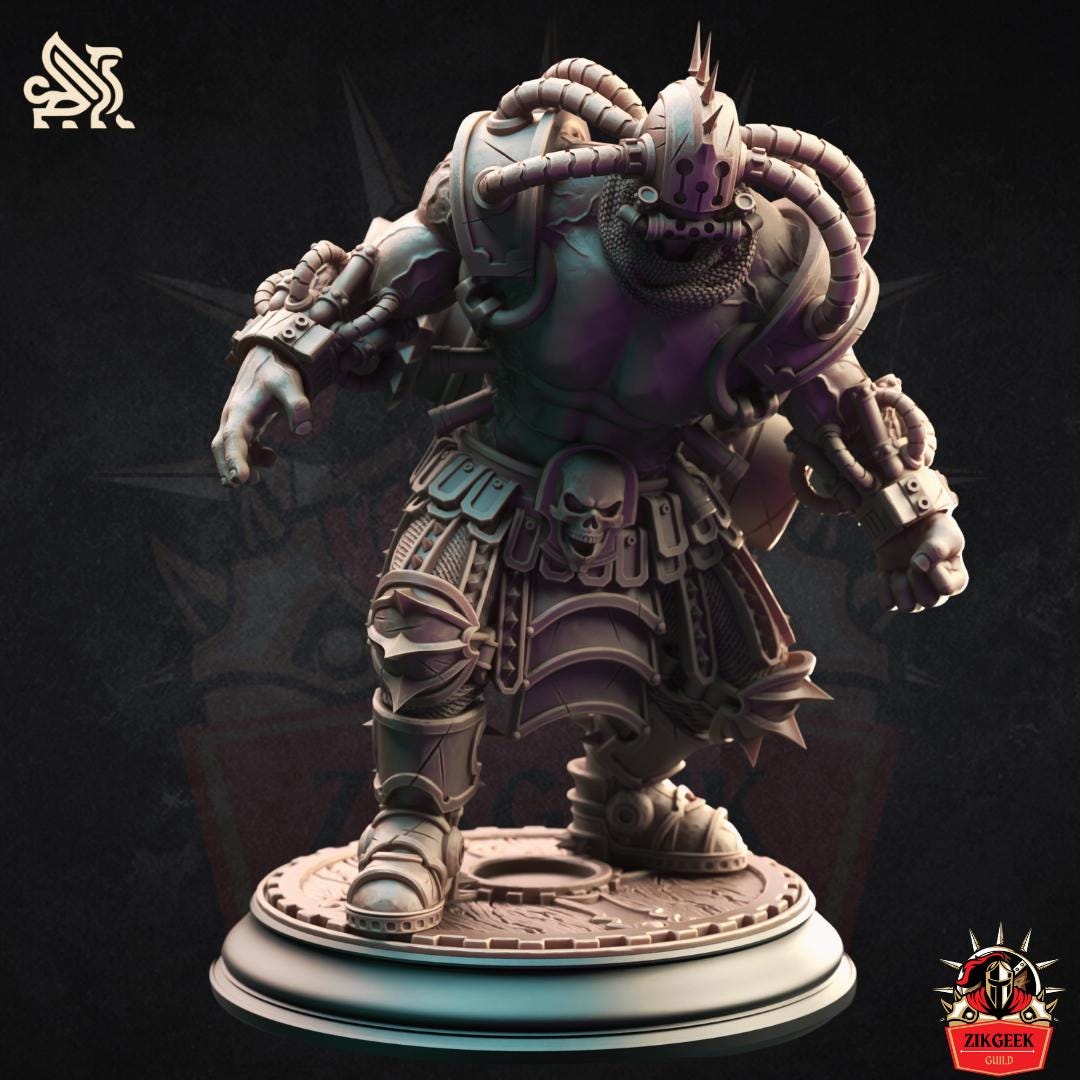 Chemically Enhanced Abomination Monster Miniature: 28/32/38mm Fantasy ...