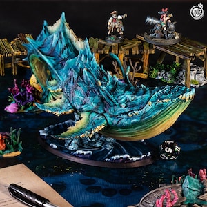 Queen Leviathan Miniature: 28/32/38mm Fantasy RPG Mini for Dnd, TTRPG ...