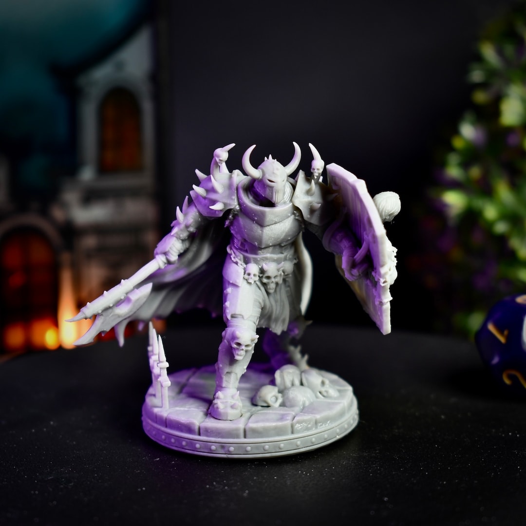 Human Dark Knight Warrior, Fighter, Enemy Miniature Dungeons and ...