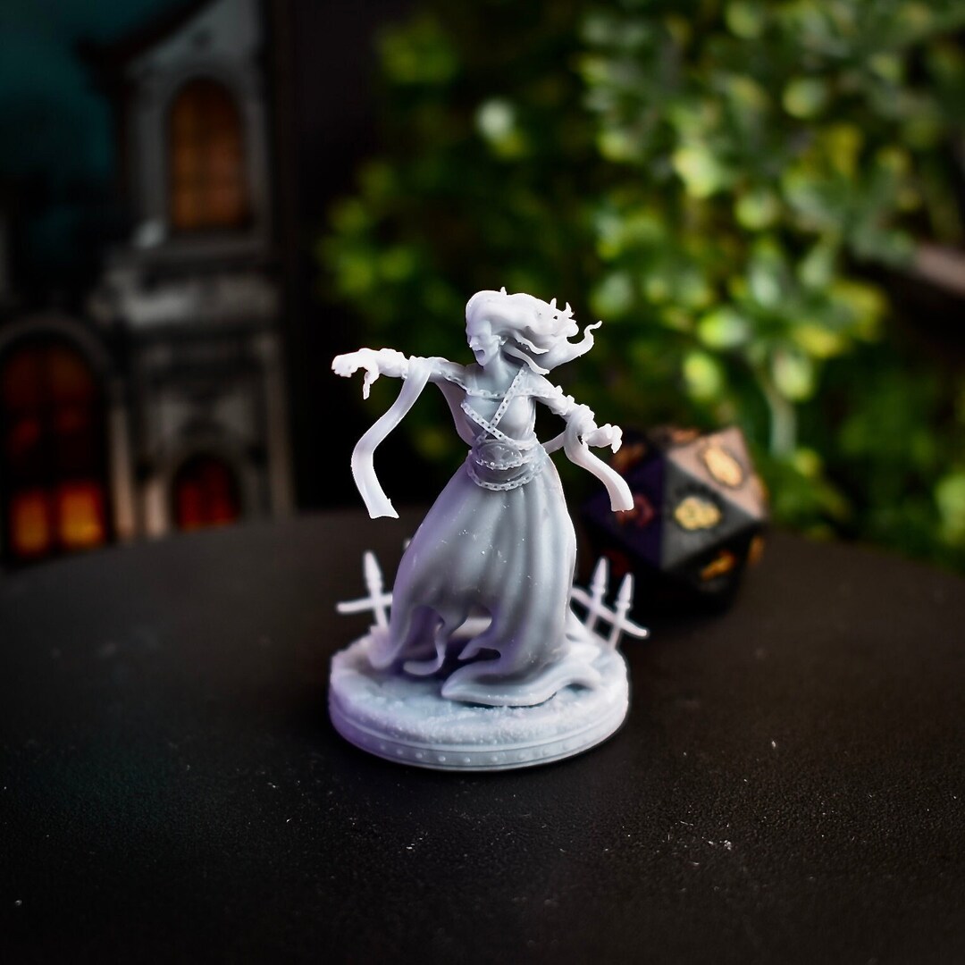 Female Witch, Ghost Dnd Enemy Miniature Dungeons and Dragons Mini Hero ...