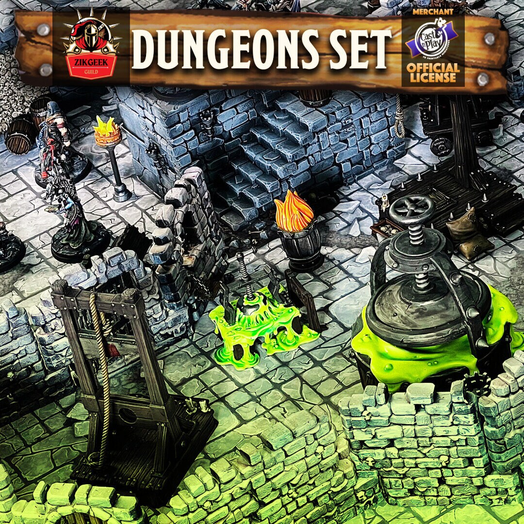 Dungeon Torture Machines Set Dnd Terrain Miniatures Hero - Etsy