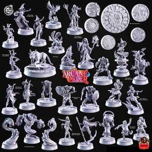 Female Wizard, Stellar Astrologer Miniature Dungeons and Dragons Mini ...