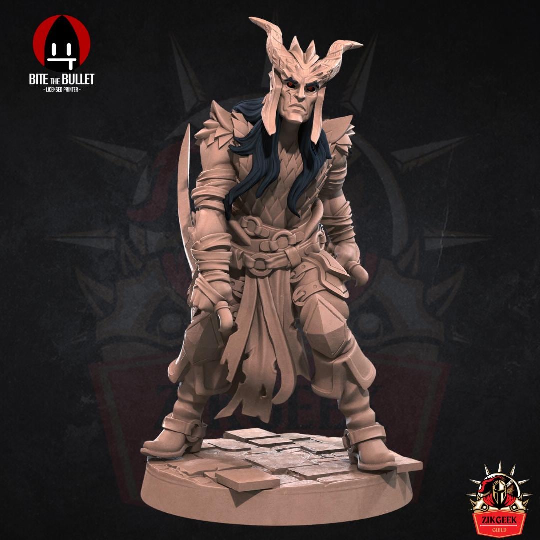 Tiefling Rogue Miniature Dungeons and Dragons Mini Hero Quest RPG Board Game Great Dnd Gift ...