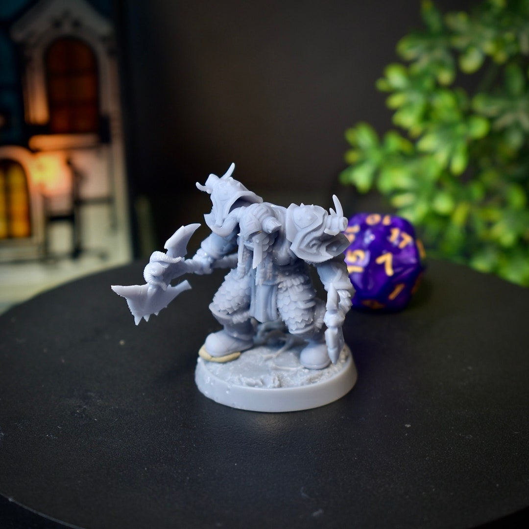 Orc Warrior Wow Miniature: 28/32/38mm Fantasy RPG Mini for Dnd, TTRPG ...